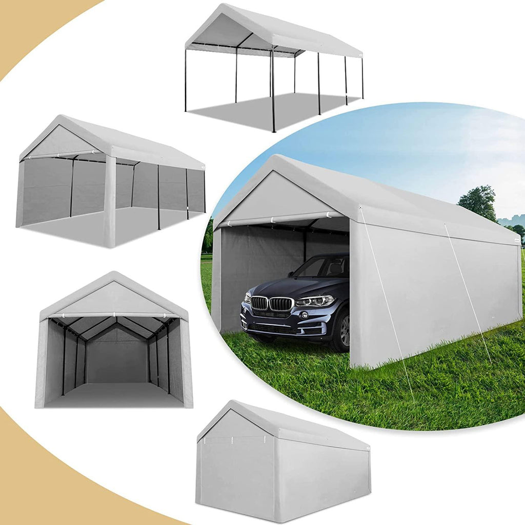COBIZI 10X20ft Heavy Duty Canopy with Removable Sidewall, Upgraded Out