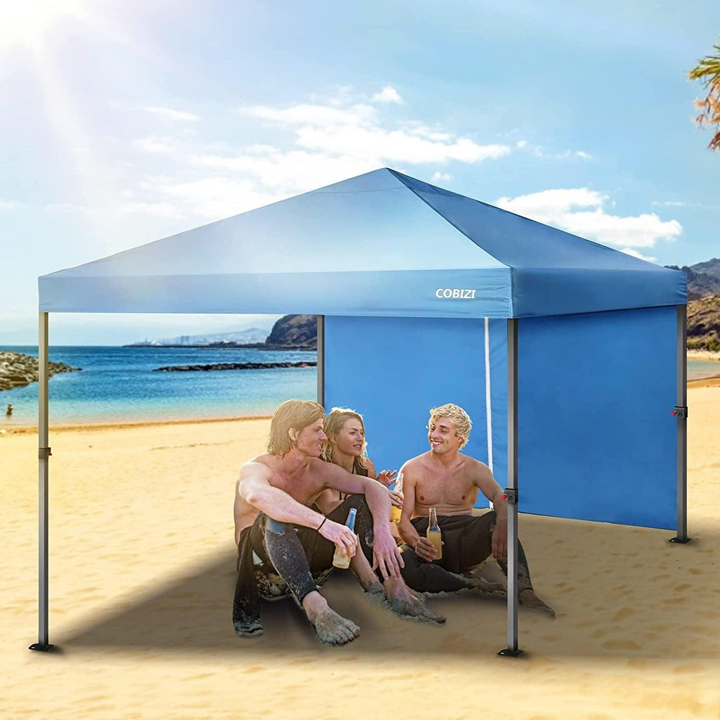COBIZI Pop Up Canopy Sidewall Instant Canopy Wall 10'X10' with Zipper