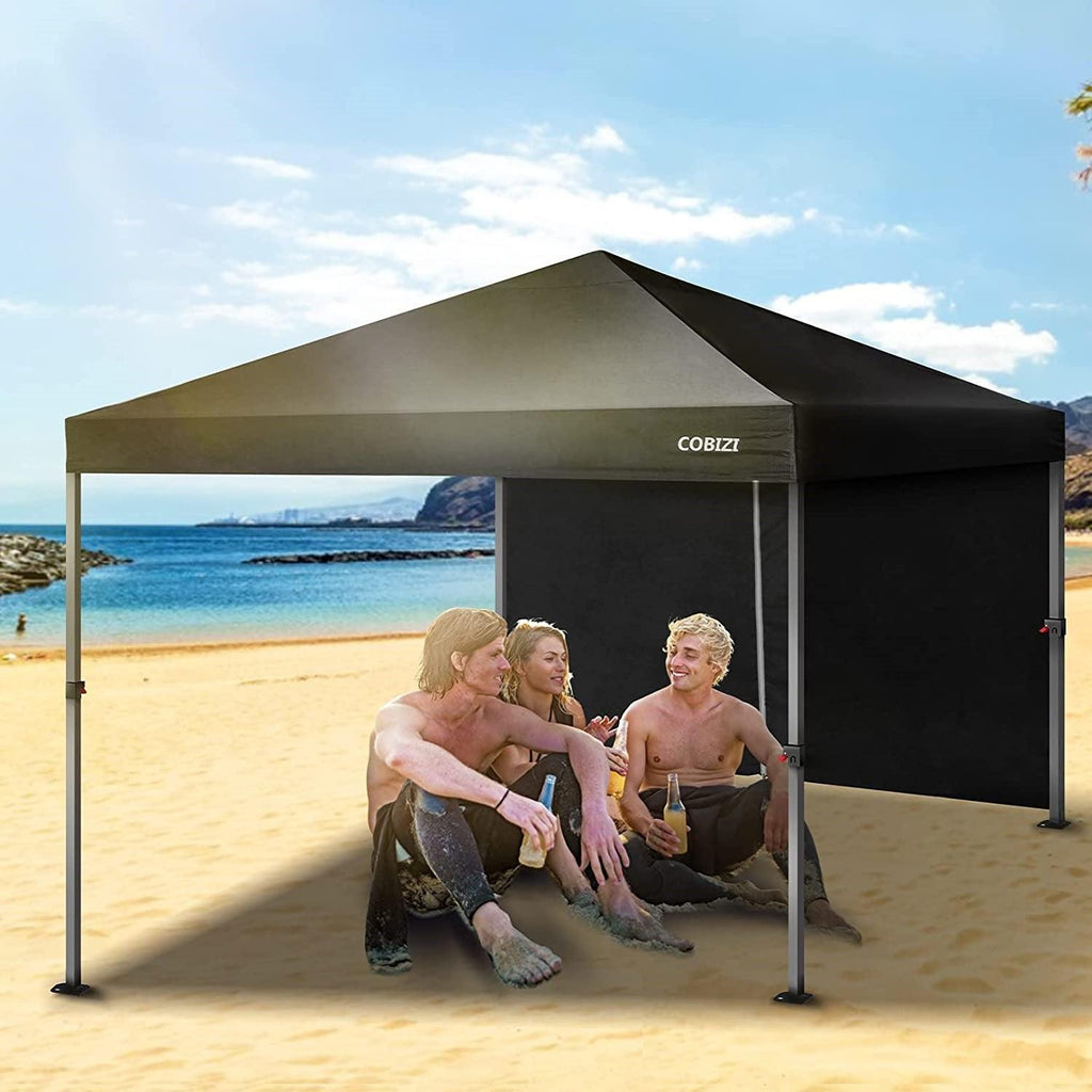 COBIZI Pop Up Canopy Sidewall Instant Canopy Wall 10'X10' with Zipper